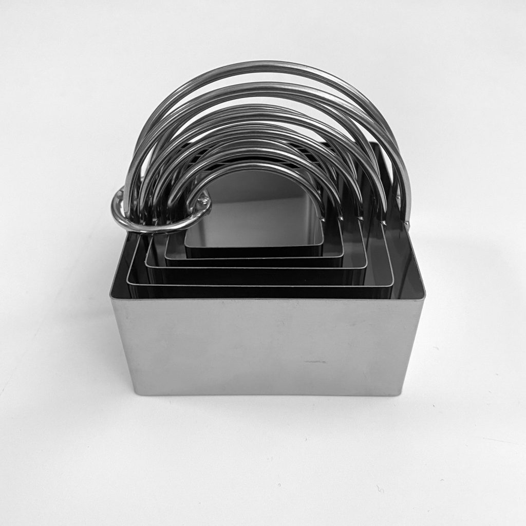 Cookie Cutter square with handles Set of 5 S/S – CutterCraft
